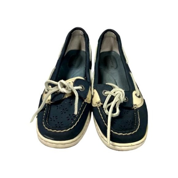 Sperry | Shoes | Sperry Navy Blue Cream Boat Shoes | Poshmark
